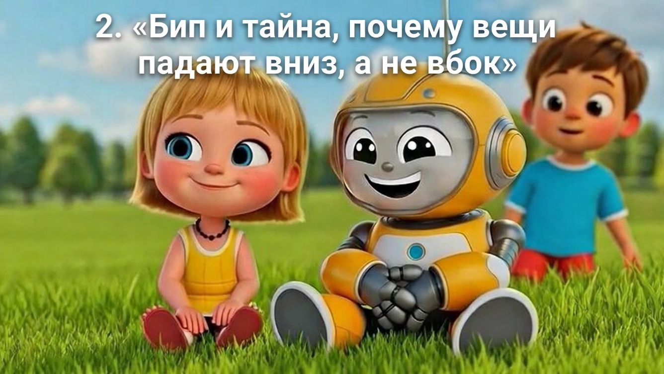 2. «Бип и тайна, почему вещи падают вниз, а не вбок»