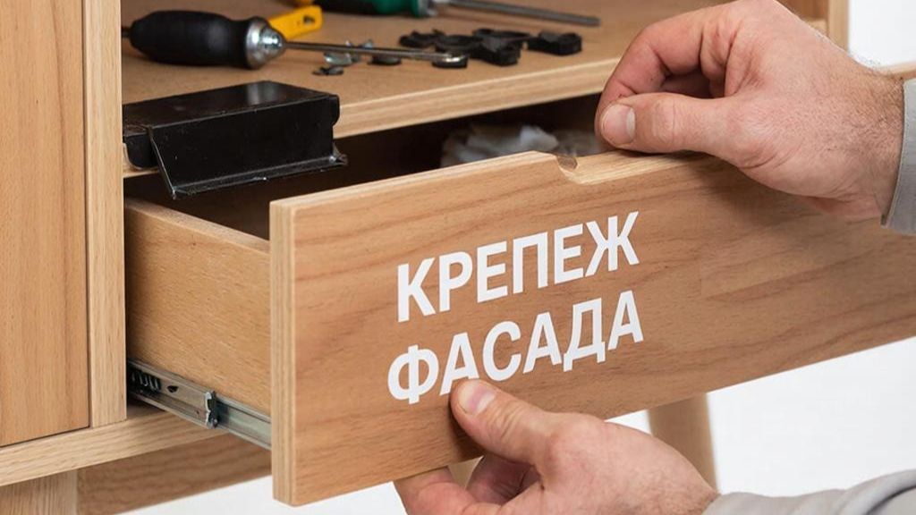 Рассчет и самый простой способ монтажа установки фасадов на выдвижной ящик