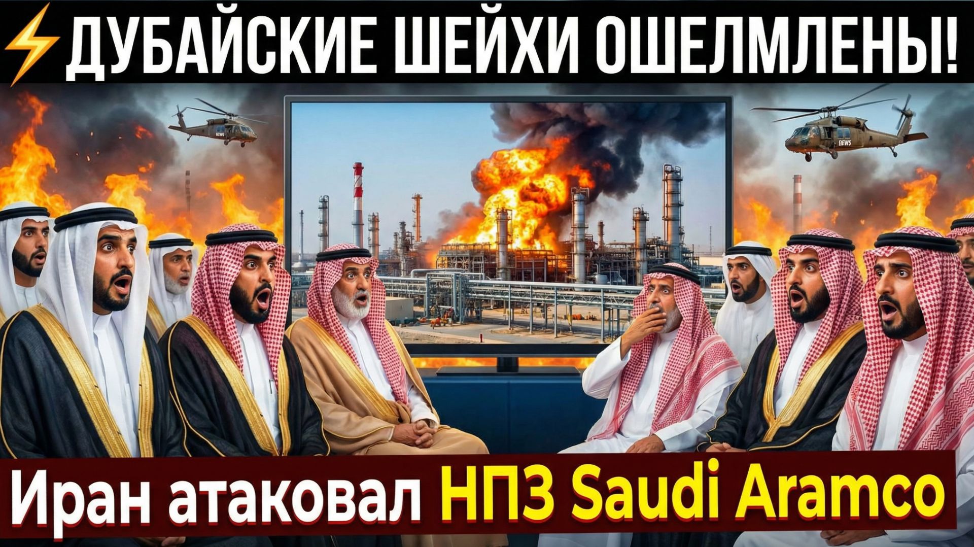 ⚡️Дубайские шейхи ОШЕЛОМЛЕНЫ! Иран атаковал НПЗ Saudi Aramco