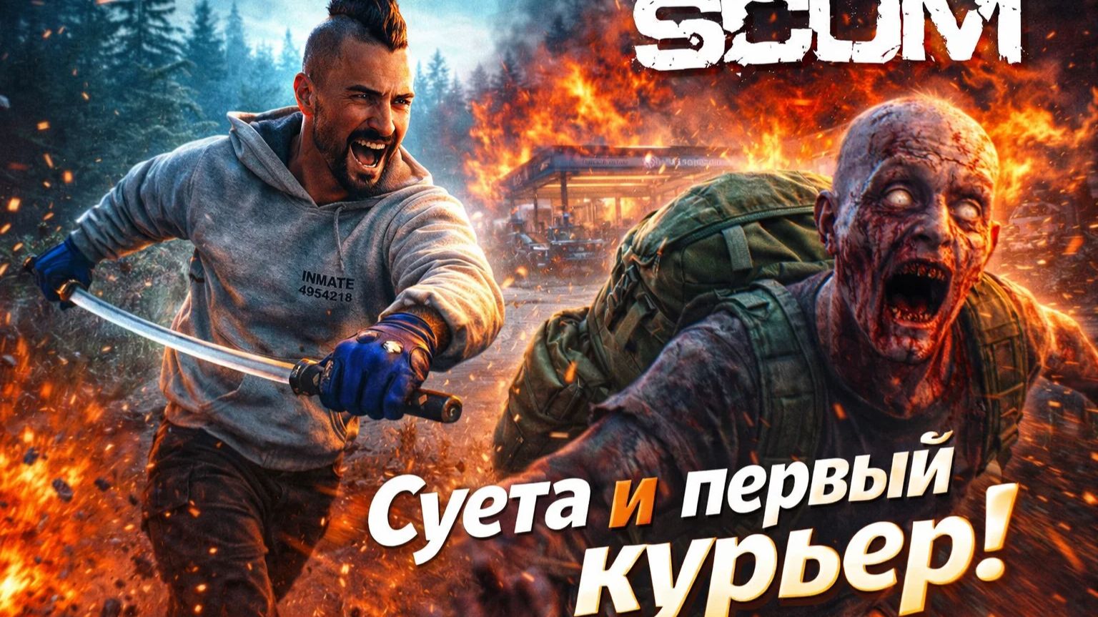 SCUM - #13 СУЕТА НА БАЗЕ И ПЕРВЫЙ КУРЬЕР!