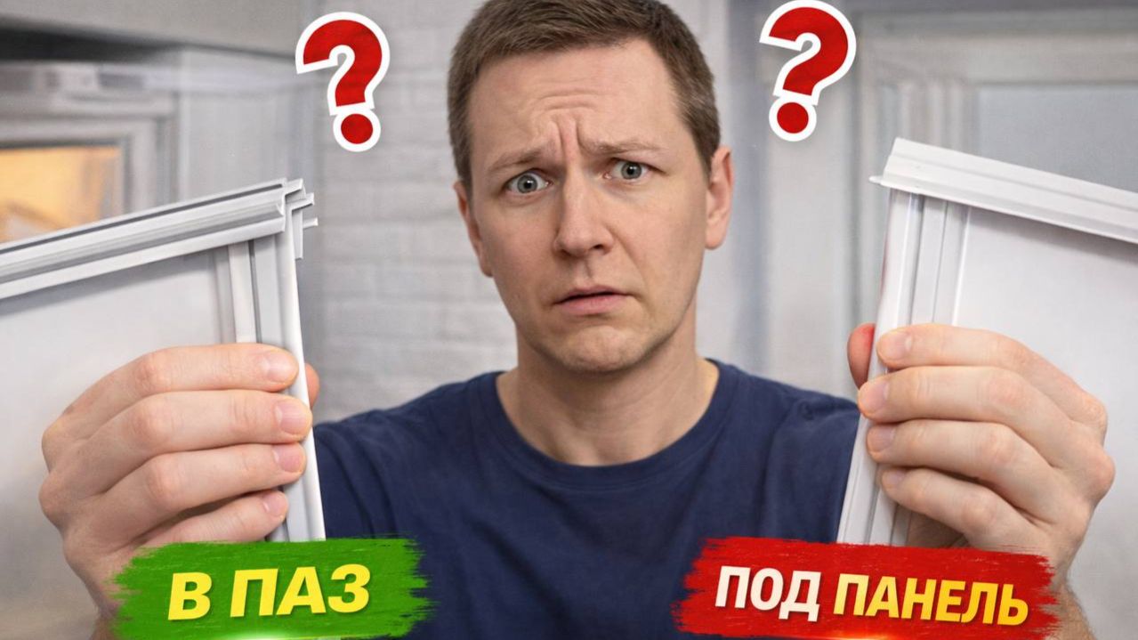 Как определить тип крепления уплотнителя на холодильнике?!