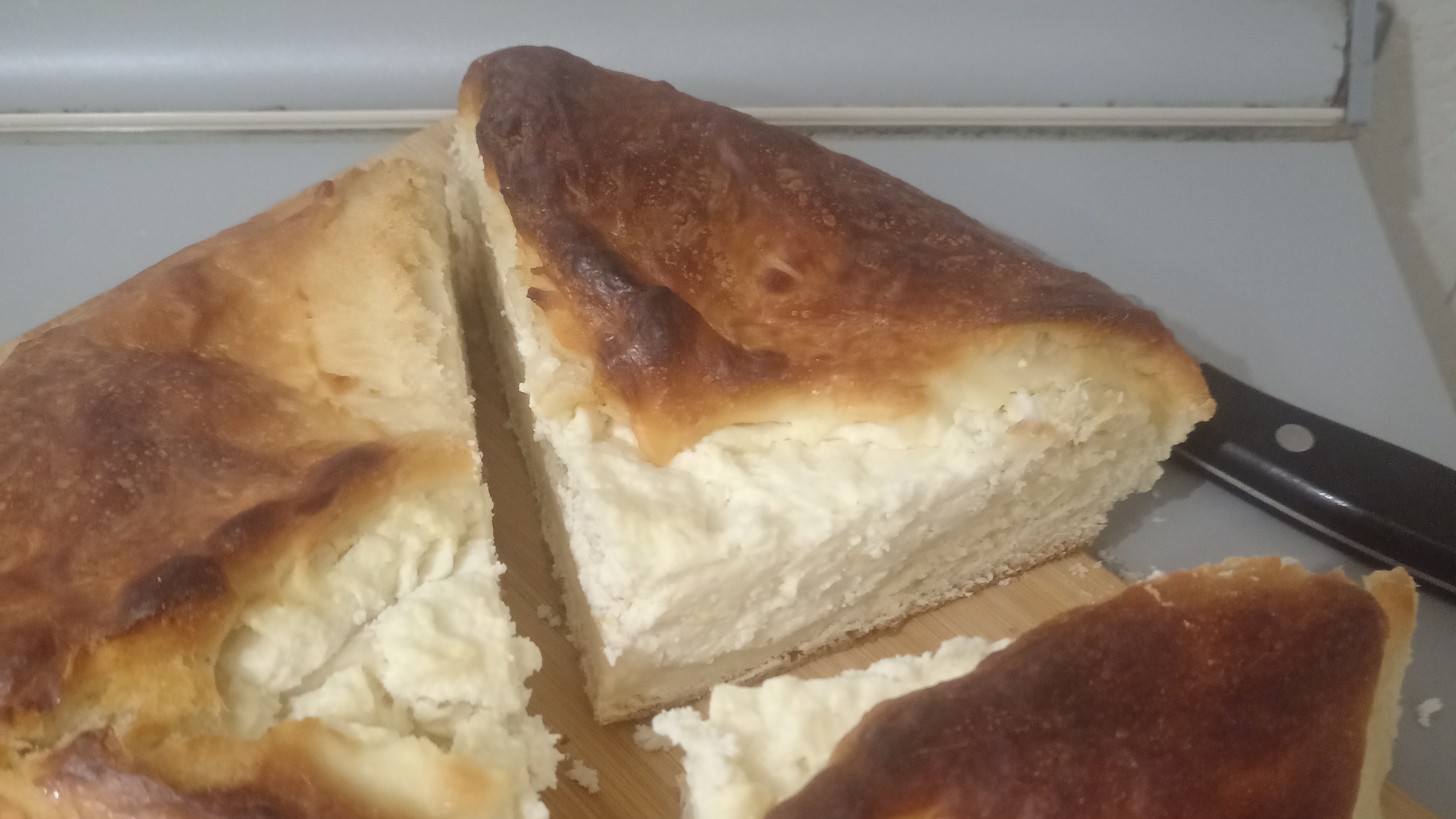 Пирог с творогом (почти венгерская ватрушка)