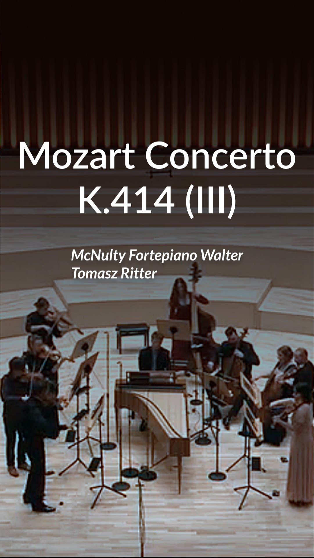 Моцарт Концерт № 12 KV 414, Allegretto (Part 2) | Томаш Риттер на рояле Walter (копия МакНалти)