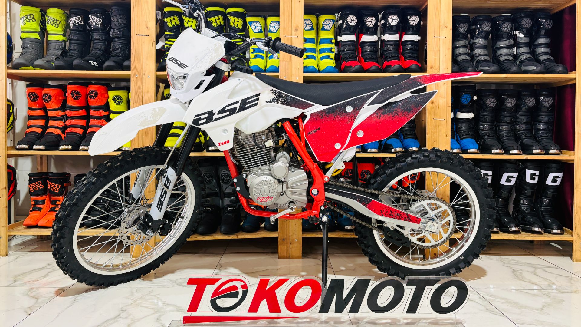 Кроссовый мотоцикл BSE Z3.00 2118 JumpFury RedWhite