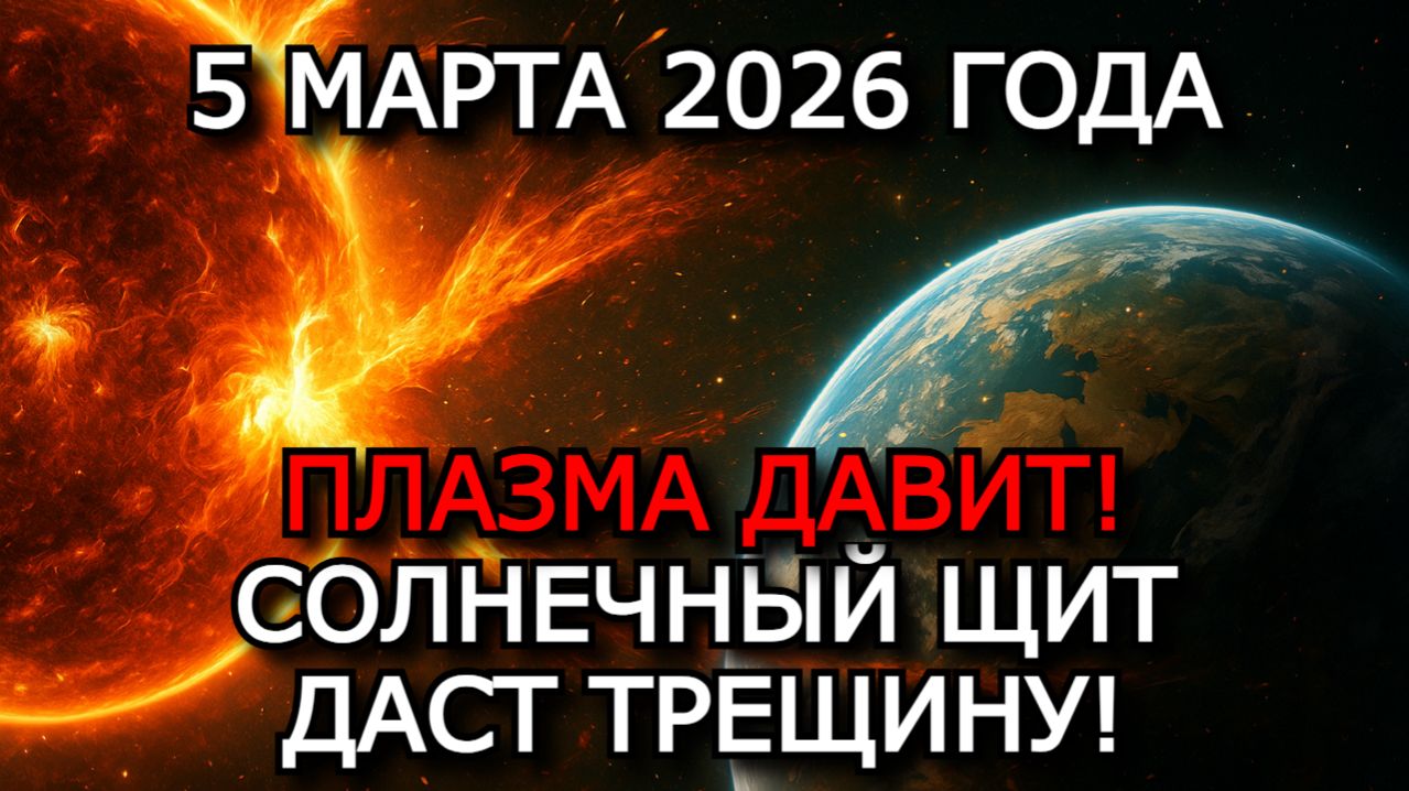 МАГНИТНЫЕ БУРИ 5 МАРТА 2026 — СИЛЬНЫЙ ГЕОШТОРМ K7–K9, ПРЯМОЙ УДАР CME
