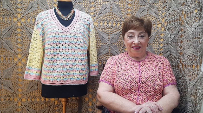 Кофточка "Весне навстречу". Мастер-класс по вязанию крючком от О. С. Литвиной.