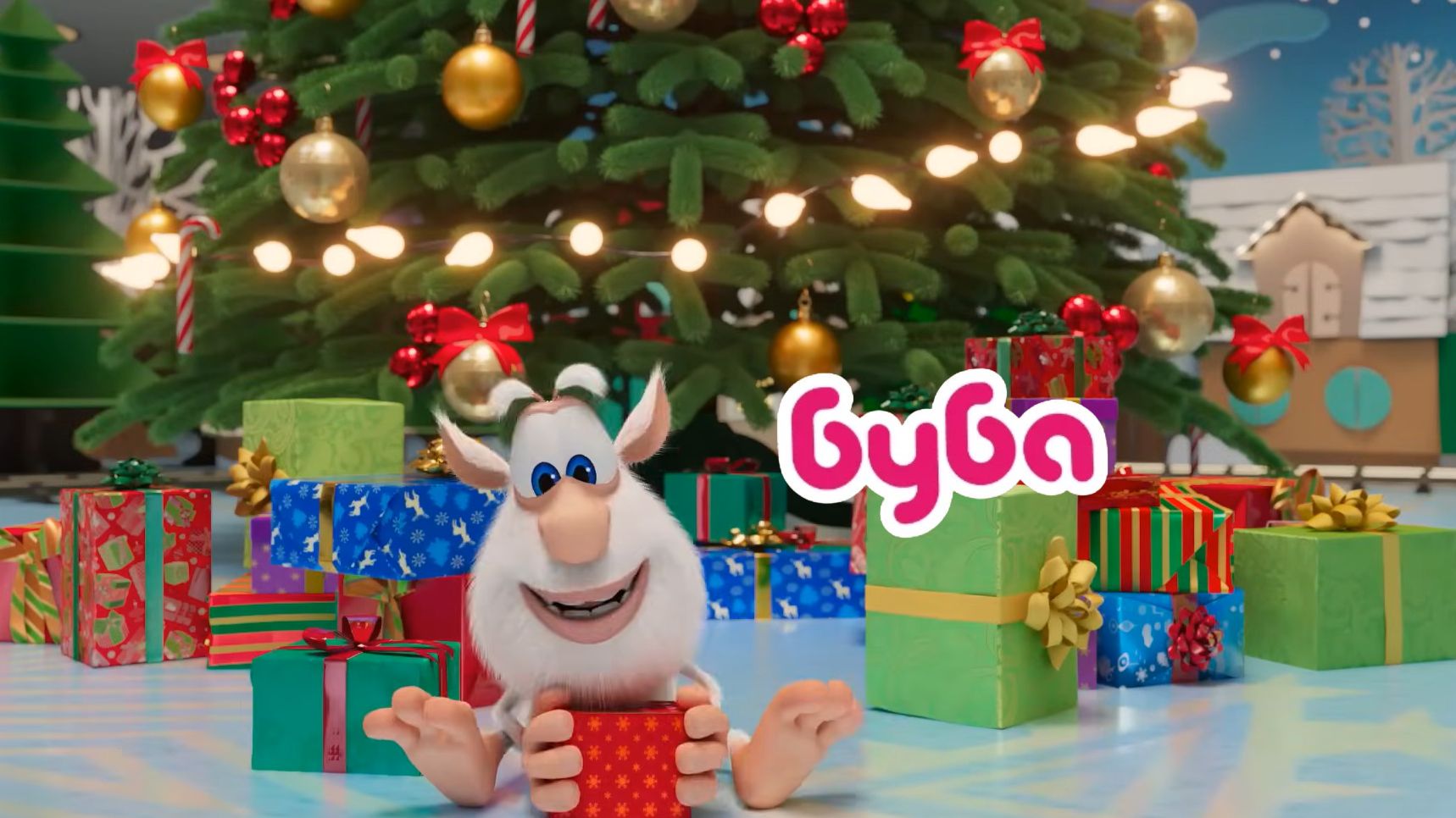 Буба Мультфильм | Новогодняя История | Буба Мультик Смотреть | Развивающая Игра