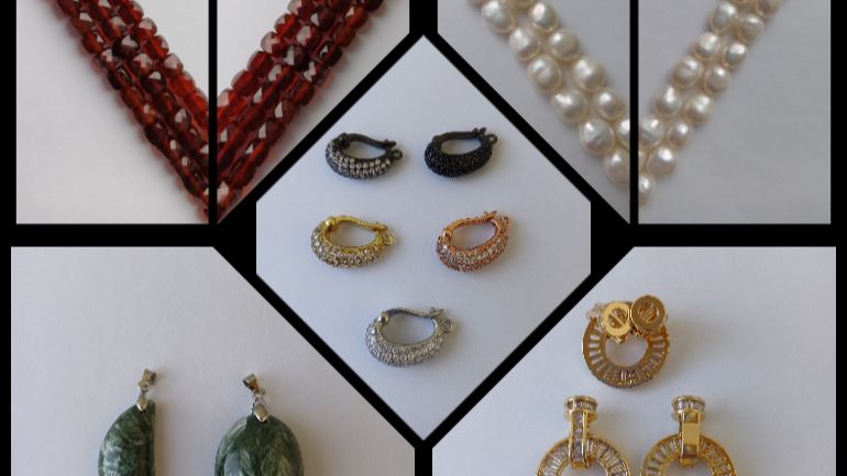 Фурнитура (с покрытием), бусины (натуральный камень). https://t.me/premium_beads_accessories