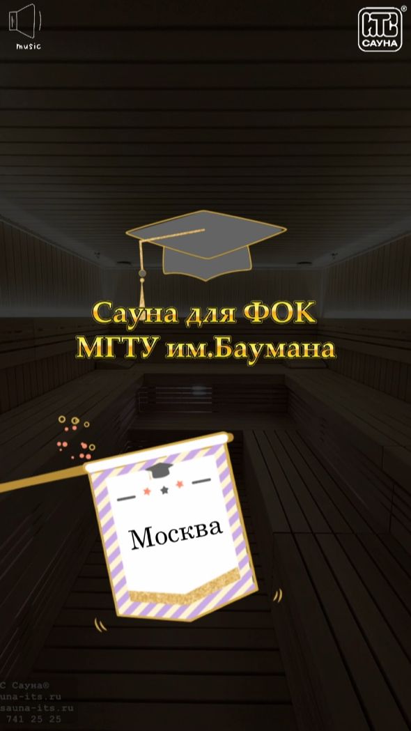 Большая финская сауна для ФОК Металлург МГТУ имени Баумана, Москва. Общественная парная под ключ.
