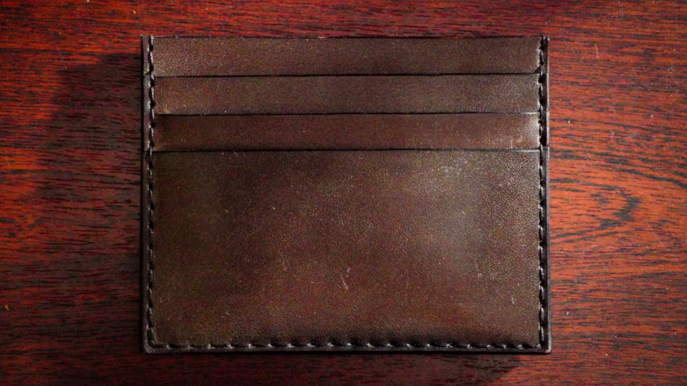 Как сделать картхолдер из кожи