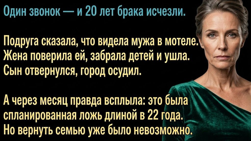 Истории из жизни: Подруга «случайно» увидела мужа в мотеле… это был тщательно спланированный обман
