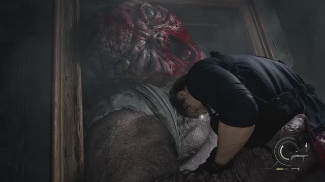 4. прохождение Resident Evil Requiem -  Леон против толстяка