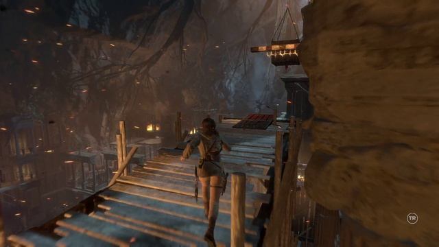 Убегаю от огня в Rise of the Tomb Raider