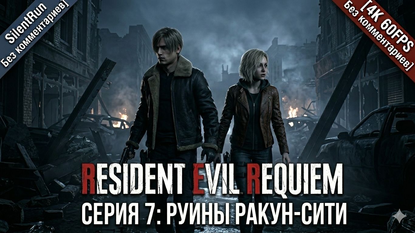 Resident Evil Requiem — Руины Ракун-Сити и Спасение Эмили | Серия 7 [4K 60FPS Без комментариев]