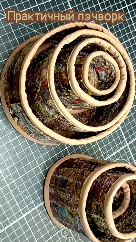 Уют из лоскутков. Пэчворк. Набор текстильных корзиночек #пэчворк #shorts #творчество