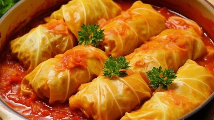 Сарма голубцы из капусты.