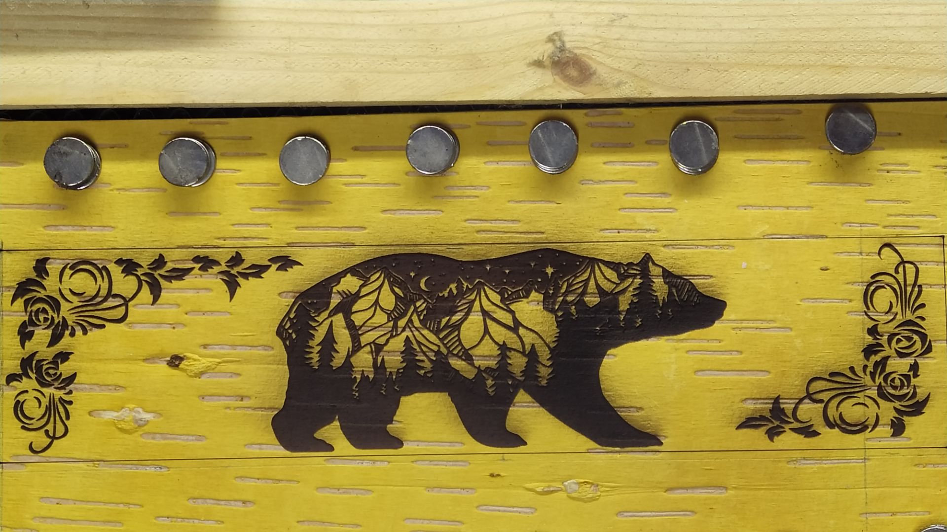 Гравировка на бересте .