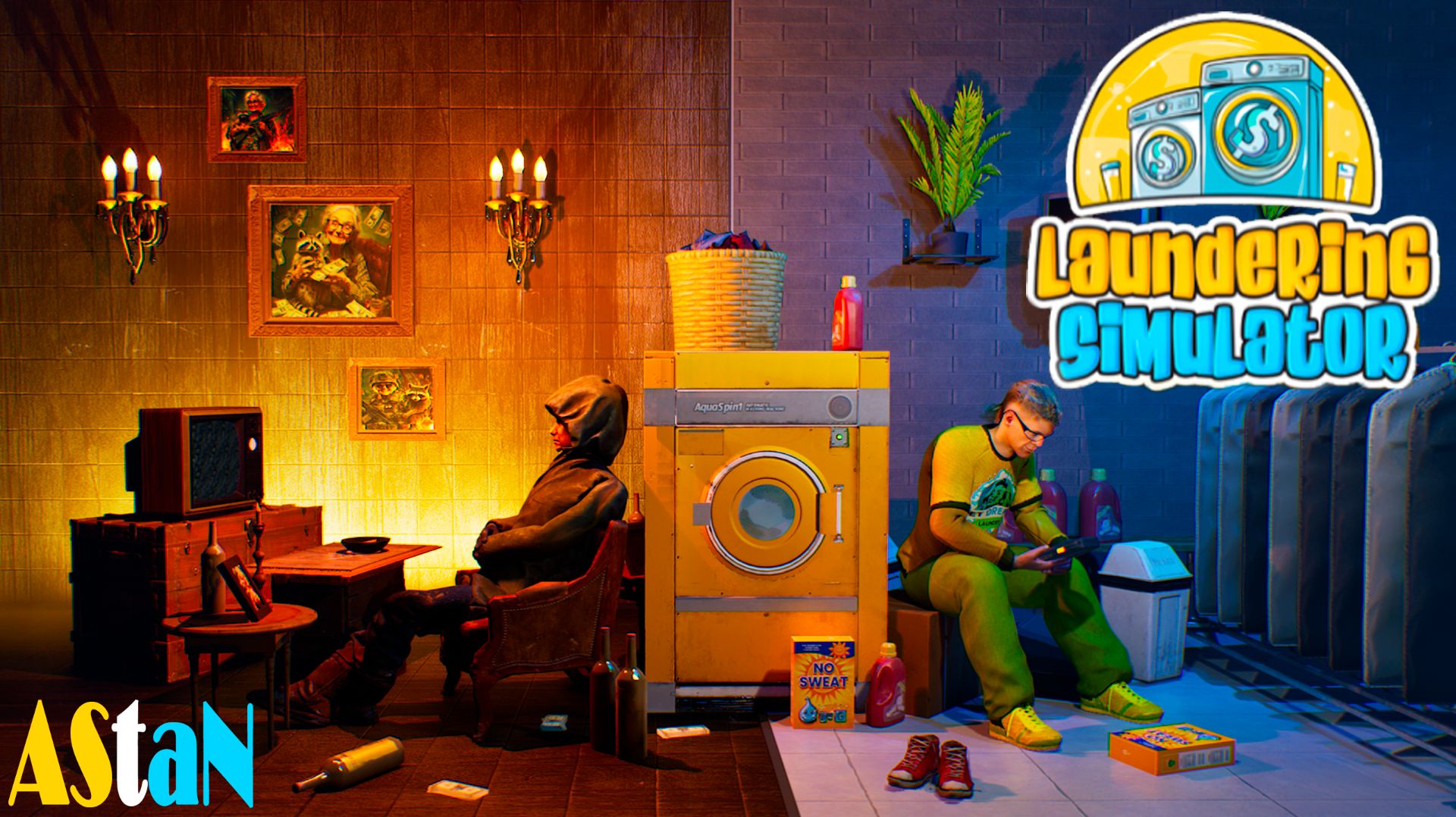 LAUNDERING SIMULATOR #1 - СТИРАЕМ ВЕЩИ И ДЕЛАЕМ БАБКИ, РАДИ БАБКИ!