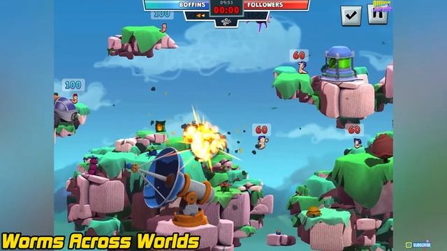 [ПЕРЕЗАЛИВ] Worms Across Worlds Trailer | Coming to Apple Arcade
