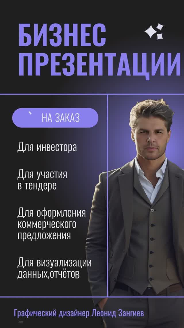 Бизнес презентации на заказ, креатив для соц.сетей