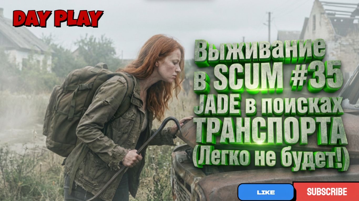 Выживание в SCUM #35 JADE в поисках транспорта (Легко не будет!)