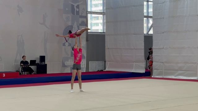 СмП 1 юношеский разряд, Завольская София - Федосеев Семён, КРОО ФСА, Комбинированное упражнение