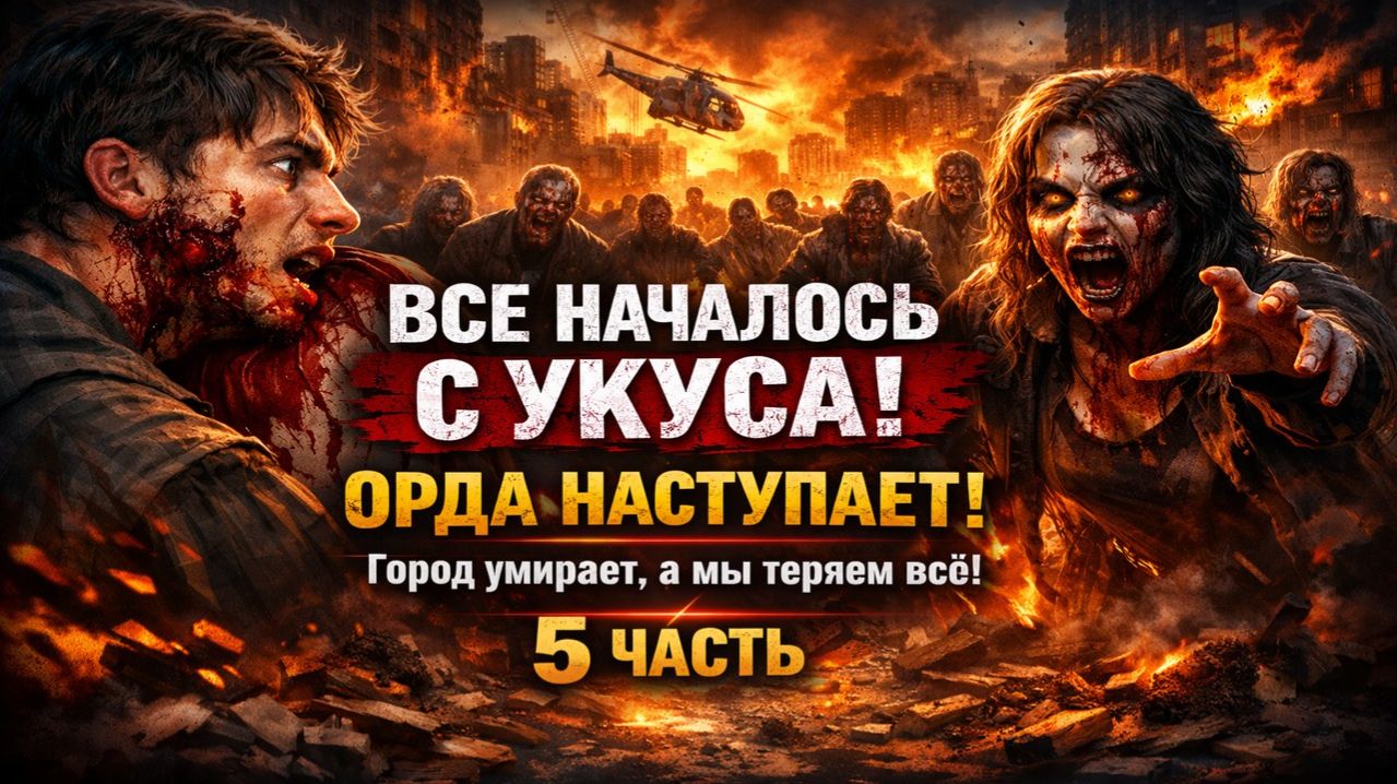 Все Началось с Укуса: ОРДА НАСТУПАЕТ! Город умирает, а мы теряем всё! 5 часть. ЗОМБИ АПОКАЛИПСИС
