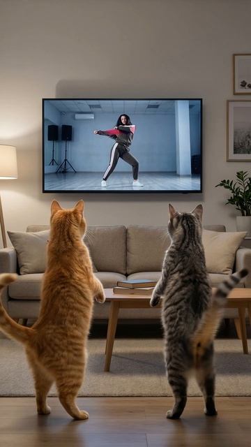 «Когда хозяин зашёл не вовремя… 😼📺»