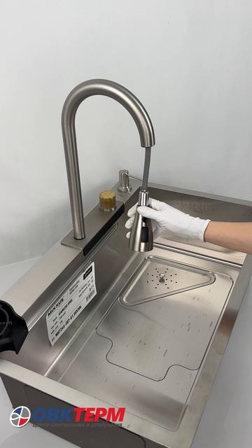 Мойка MIXXUS PREMIUM MH7246-SET-01.SUS304 из нерж.стали со встроенным смесителем SUS304 (3.0/0.8 мм)