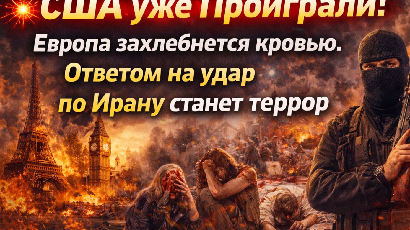 💥США уже Проиграли! Европа захлебнется кровью. Ответом на удар по Ирану станет террор