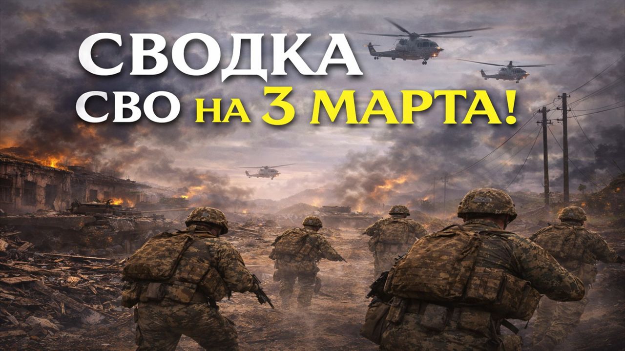 Сводка СВО на 3 Марта. Новости СВО на Украине. Новости сегодня 03.03.2026