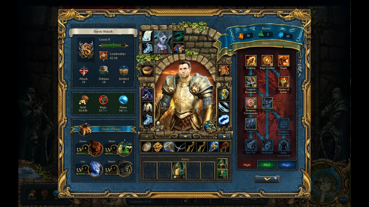 King's Bounty: The Legend Impossible Warrior 9lvl vs Medusa 10lvl