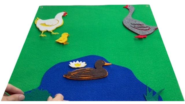 Игра-пособие для детей 3+ "Домашние птицы"