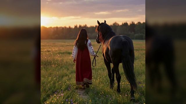 #ЗОЛОТИНКА и #ТРИАЛЁНКИ - ЧЁРНЫЙ КОНЬ! Потрясающей красоты песня от которой мурашки по коже!