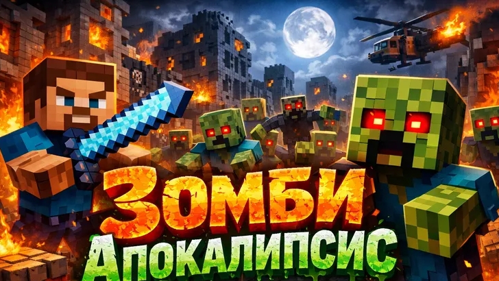Майнкрафт Сериал Зомби Апокалипсис 2 серия 1 сезон