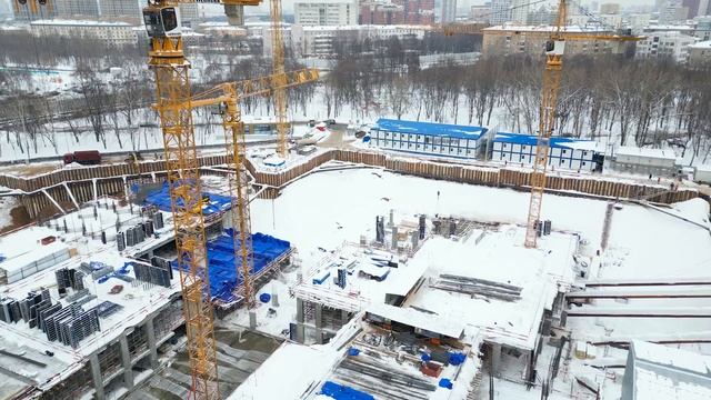 ЖК «Мнёвники от Гранель» — съёмка с воздуха февраль 2026