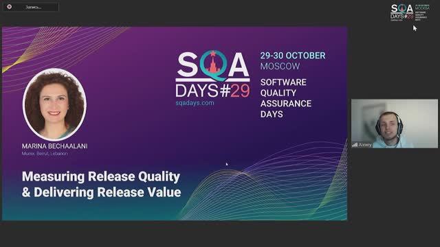 SQA Days 29 — Marina Bechaalani, Измерение качества релиза и создание его ценности