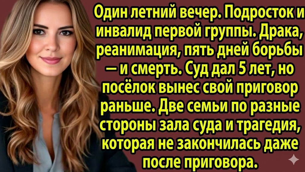 Истории из жизни: Шестнадцатилетний подросток и смерть инвалида / слушать реальные истории