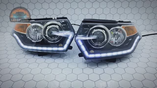 УАЗ Патриот светодиодный тюнинг комплект фар