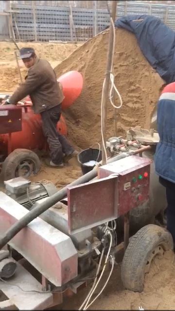 Пневмонагнетатель СО 241  В два ствола. Работа на объёме.