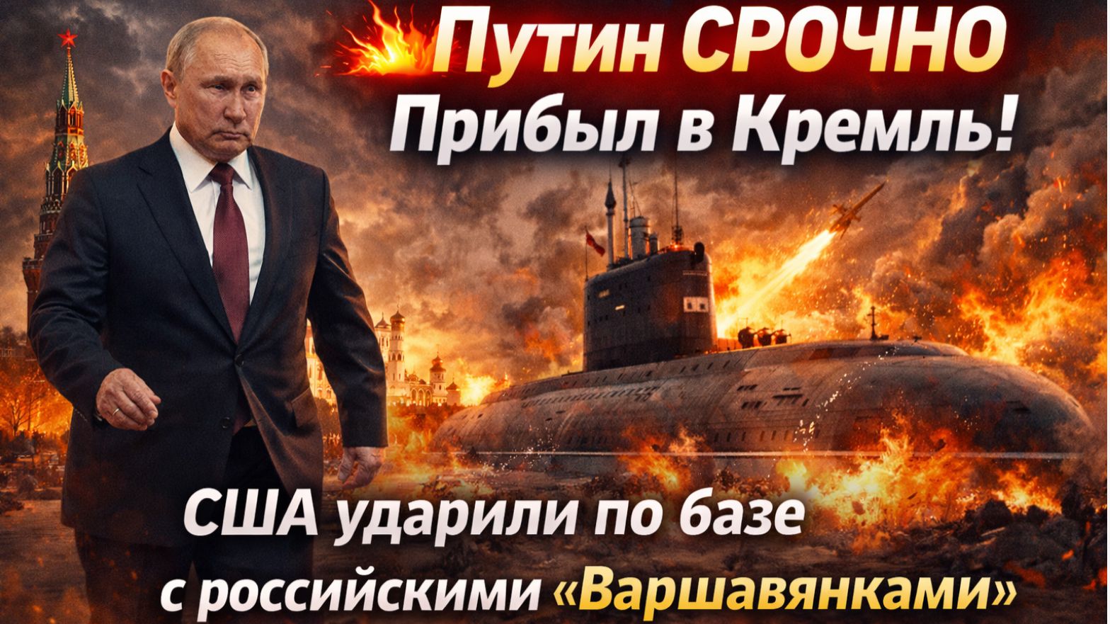🔥Путин СРОЧНО Прибыл в Кремль! США ударили по базе с российскими «Варшавянками» в Иране