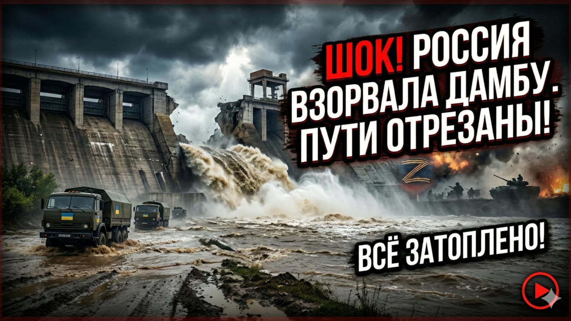 🎯 ТОЧНЫЙ УДАР: Дамба уничтожена, пути снабжения противника затоплены