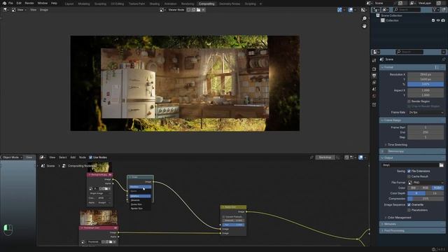 Stylized Kitchen Course in Blender p173 SK_S7_C02 Adding Background Image