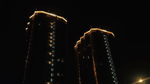 Подсветка жилищного комплекса.