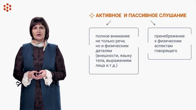 Лекция. Активное и пассивное слушание. Часть 1