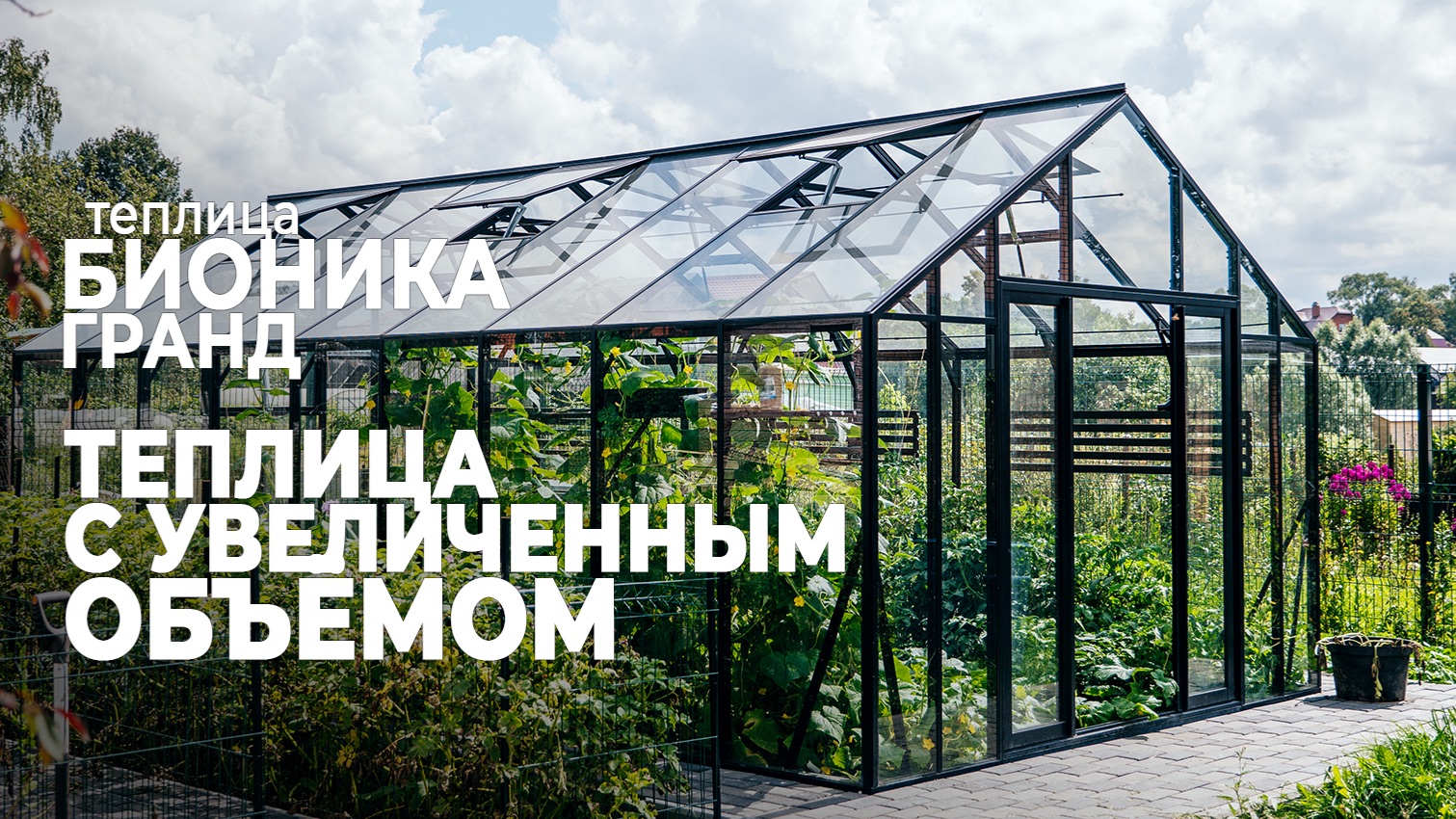 Широкая и высокая теплица | БИОНИКА Гранд