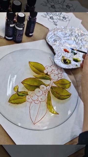 Мастер-класс: витражная роспись стекла