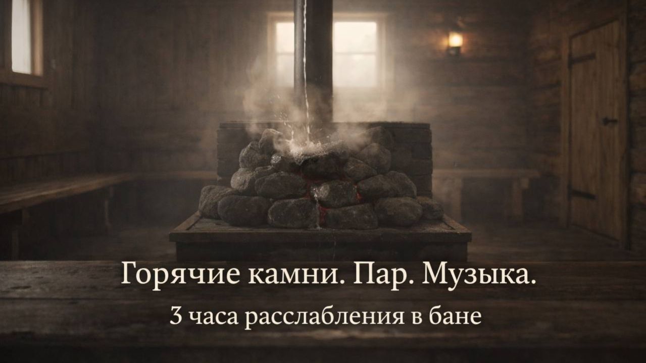 Горячие камни. Пар. Музыка. | 3 часа расслабления в бане.