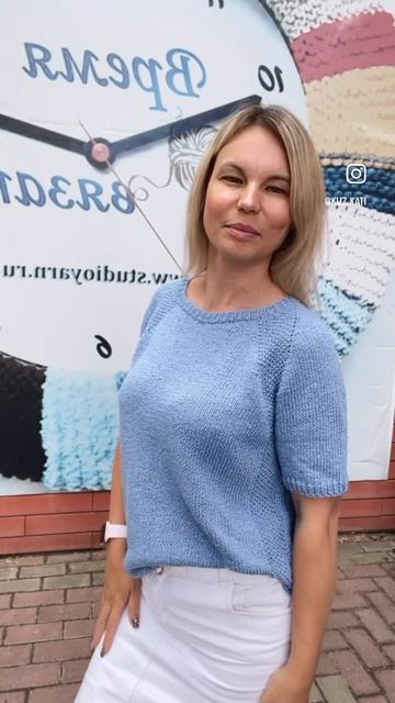 36 МК* ОБЗОРЧИК ВЯЗАНОЙ ФУТБОЛКИ ИЗ ХЛОПКИ