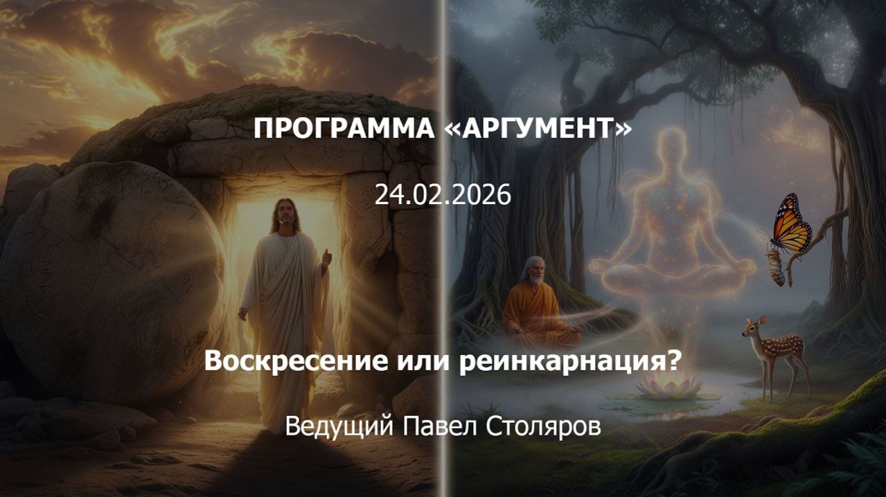 Программа "Аргумент" от 24.02.2026: Реинкарнация или воскресение